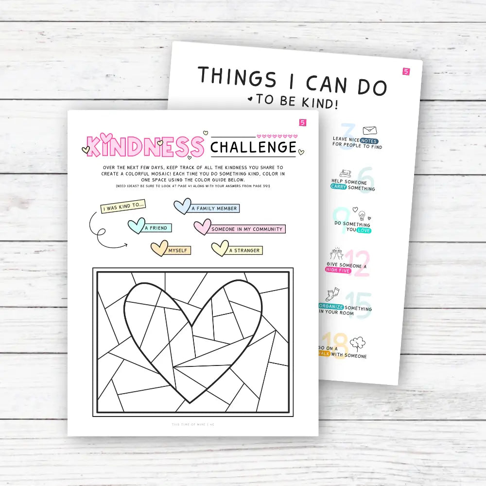 Mosaic Kindness Challenge - Service Activity For Kids! (+ Printable ...