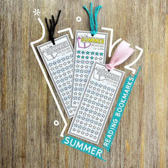 Summer Reading Log Bookmarks - Keep Kids Reading All Summer!