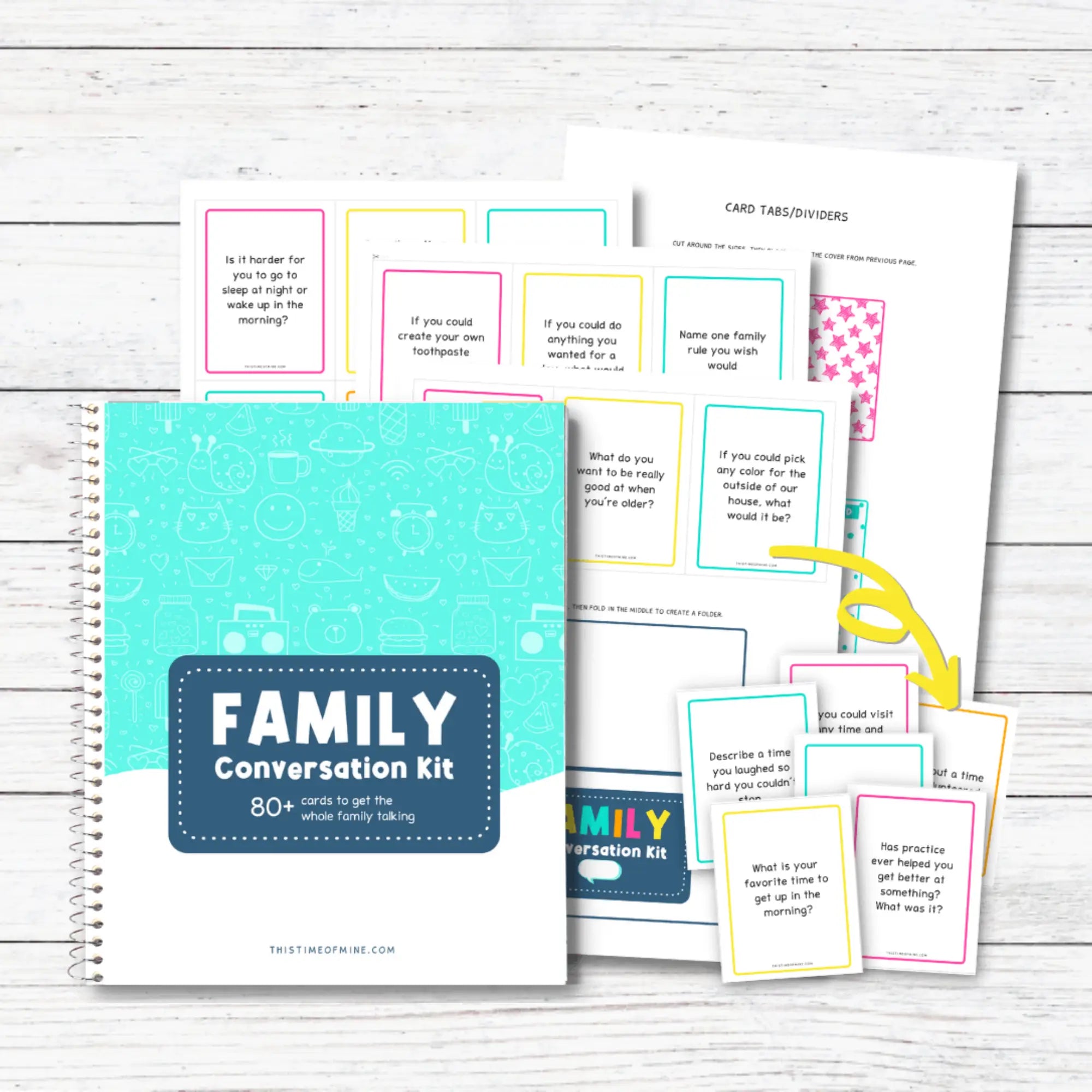 Family Conversation Cards | 84 Conversation Starters For Meaningful ...