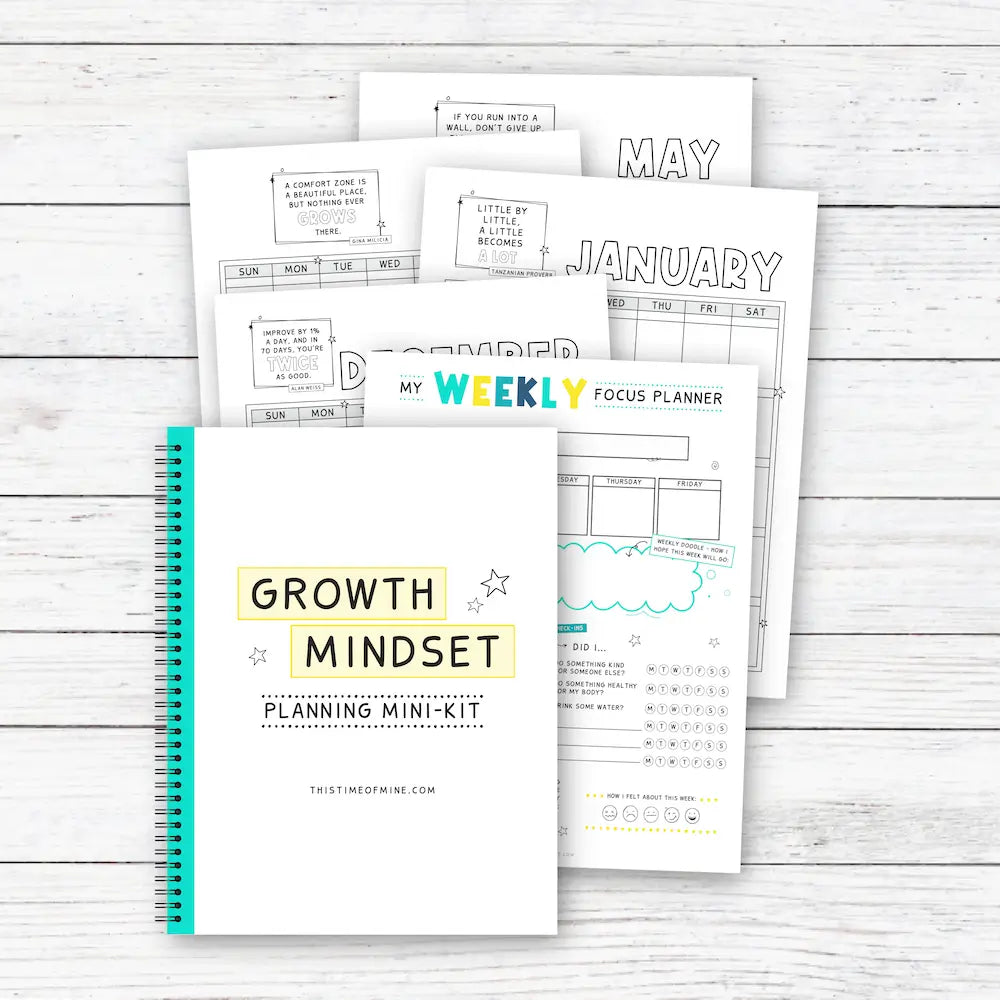 The Growth Mindset Planning Mini-Kit PDF - Build Time Management And ...